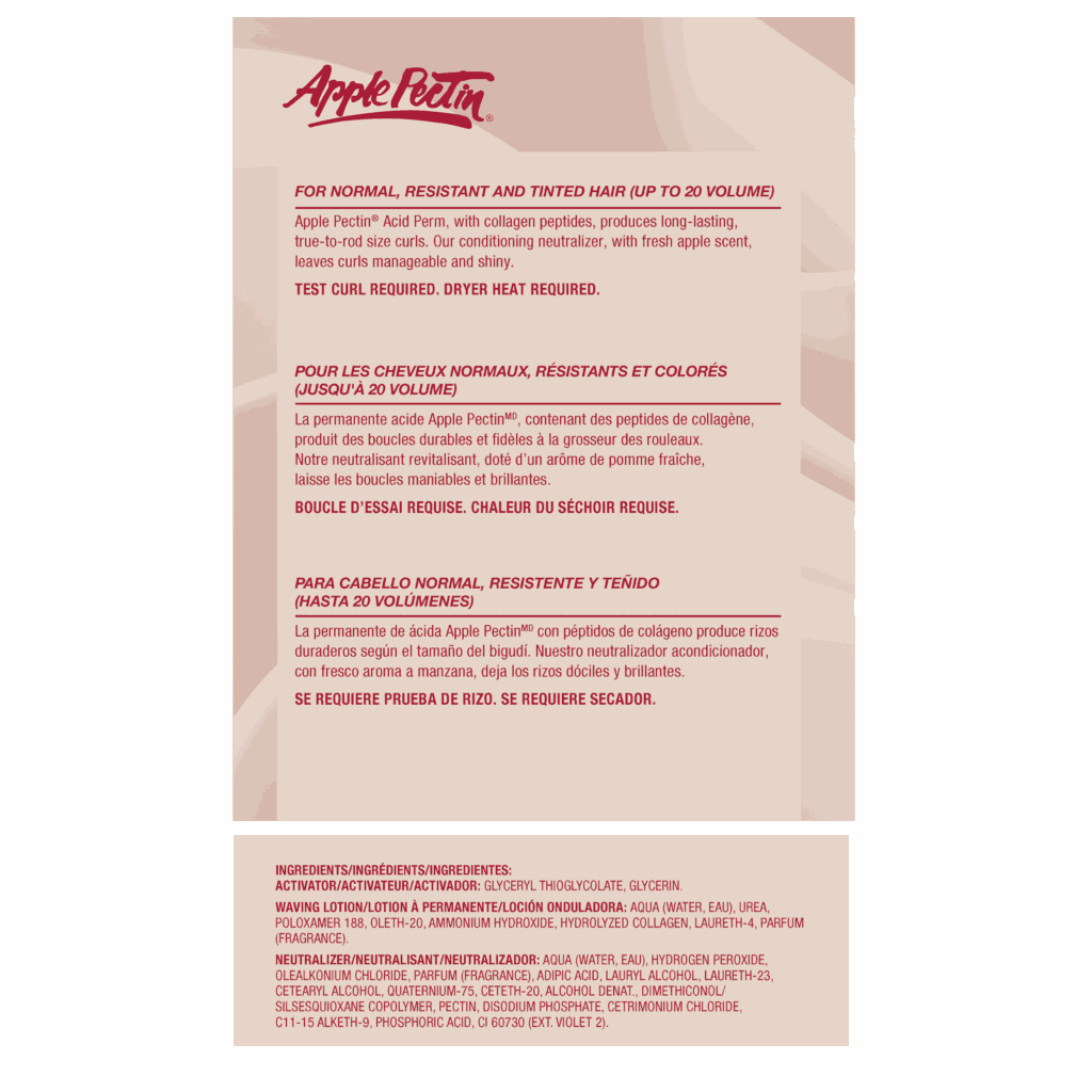 Apple Pectin® Perm for Manageable, Shiny Curls