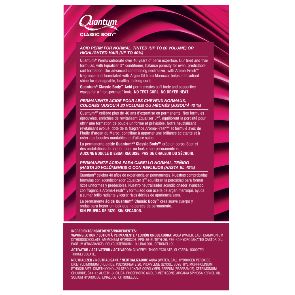 Quantum Perms - Classic, Extra Body & Firm Perm Solutions