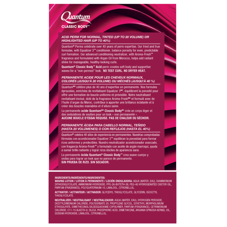 Quantum Perms - Classic, Extra Body & Firm Perm Solutions